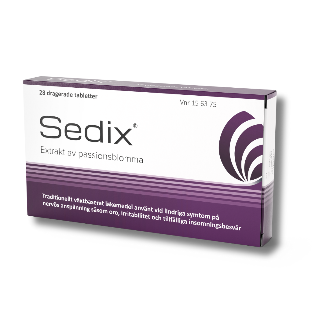 Sedix® läkemedel använt vid oro och tillfälliga insomningsbesvär | Sana ...